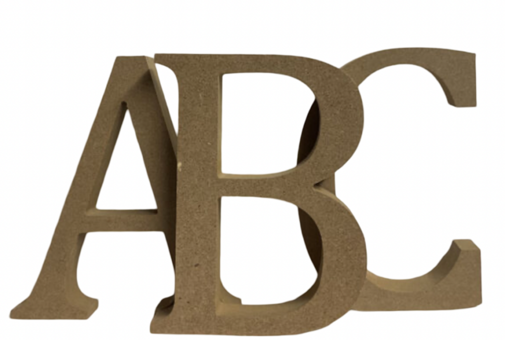 Large MDF Letters, Numbers & Symbols | W & M Smith